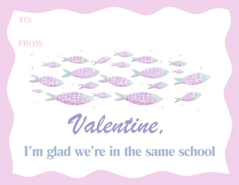 Printable Marine Animal Valentine's Day Cards - Etsy