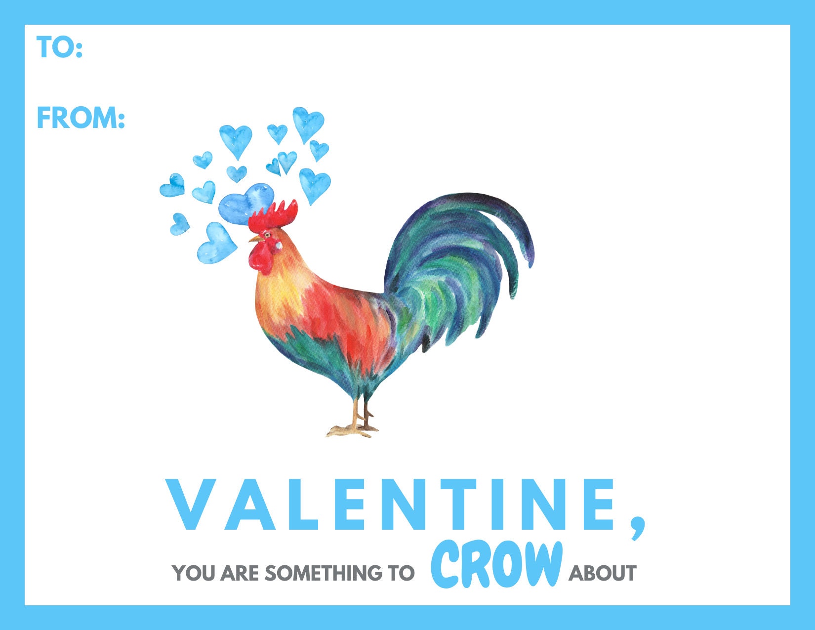 Printable Farm Animals Valentine's Day Cards - Etsy