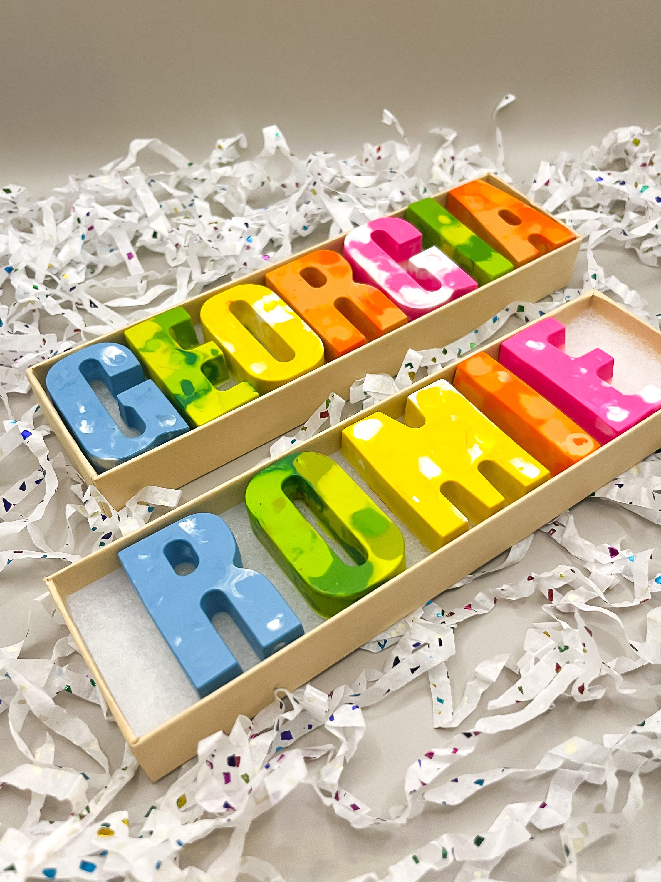 Custom Name Crayons for Kids Birthday Gift, Valentines Gift for Kids ...