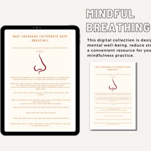 Mindful Breathing Exercise Pdf,nadi Shodhana,alternate Nose Breathing,deep Breathing,mindfulness ...