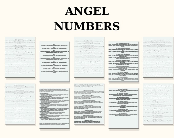 Angel Numbers PDF A Gateway to Divine Messages,integrating Angel Numbers Into Your Daily Life ...