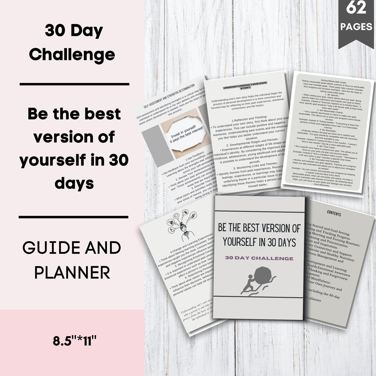 30 Day Challenge Guide Pdf,unleash Your Potential,goal-setting Made ...