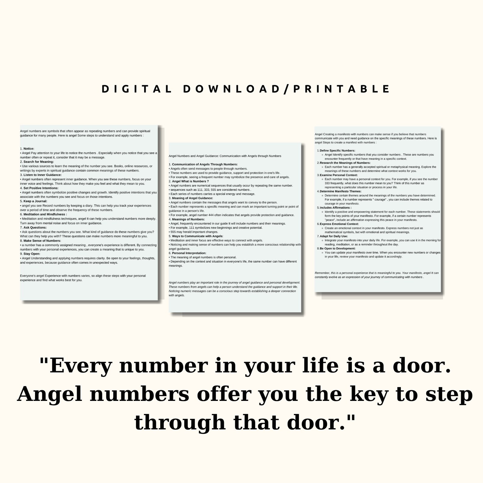Angel Numbers PDF A Gateway to Divine Messages,integrating Angel ...