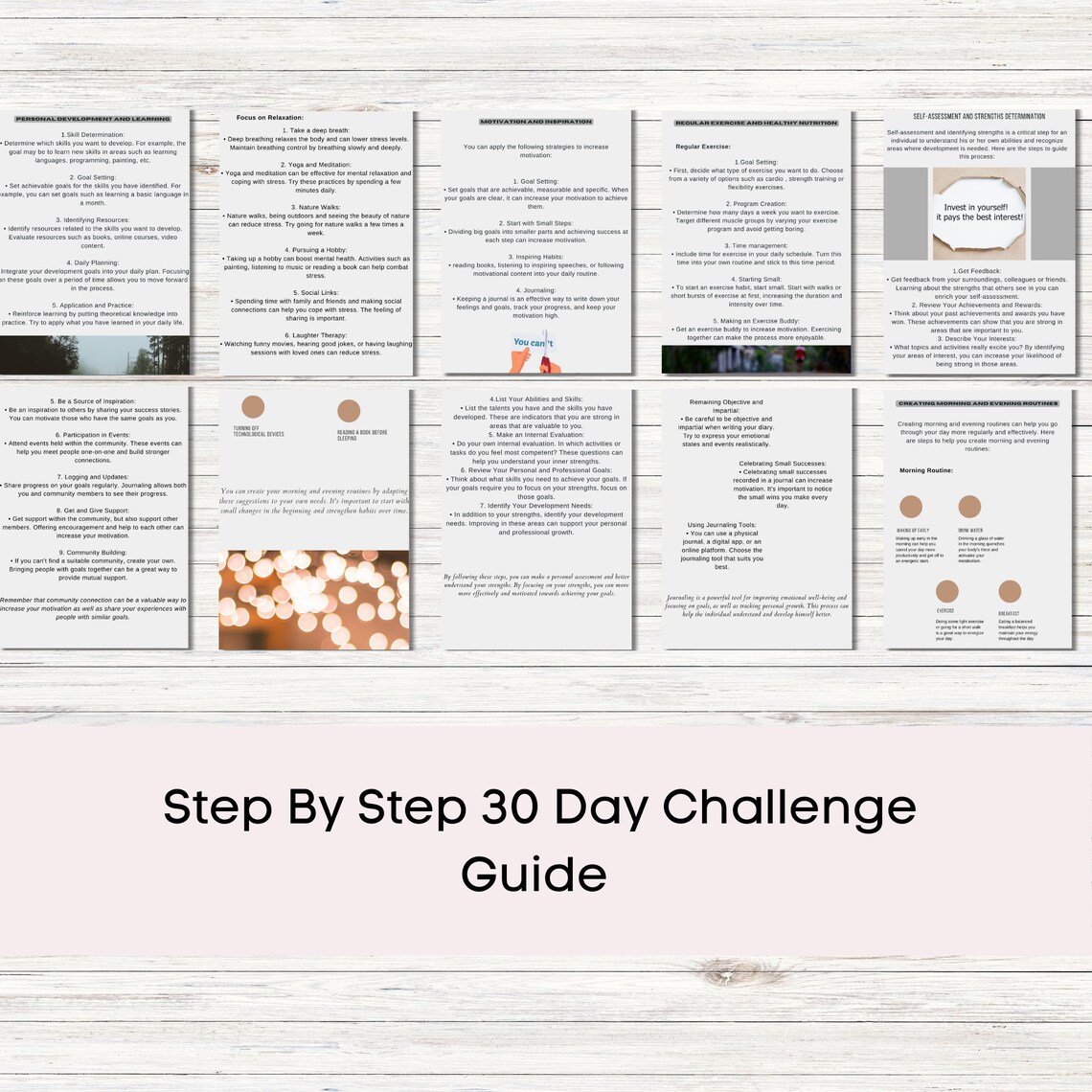30 Day Challenge Guide Pdf,unleash Your Potential,goal-setting Made ...