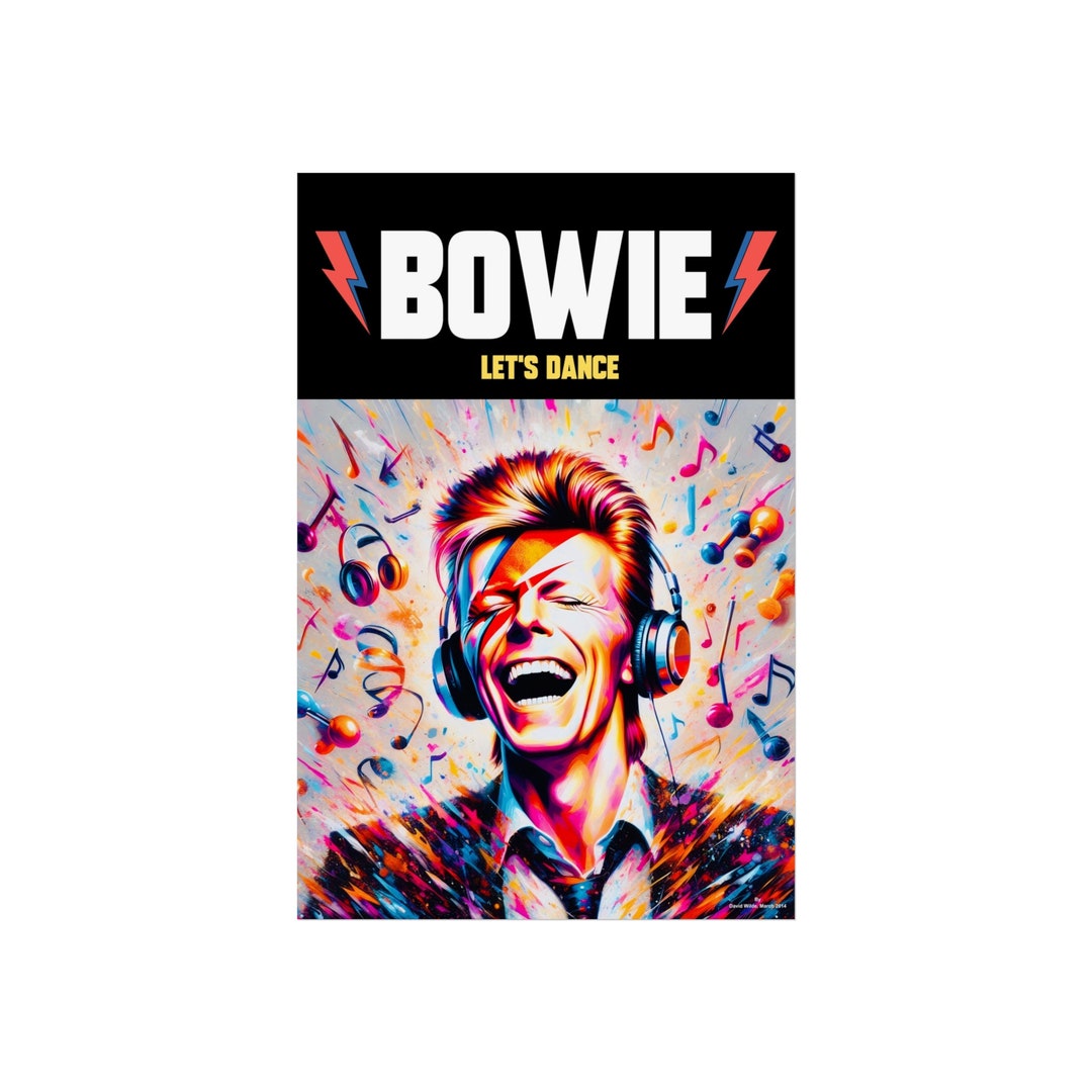 David Bowie Poster Bowie Posters Bowie Wall Art Bowie Print David Bowie ...