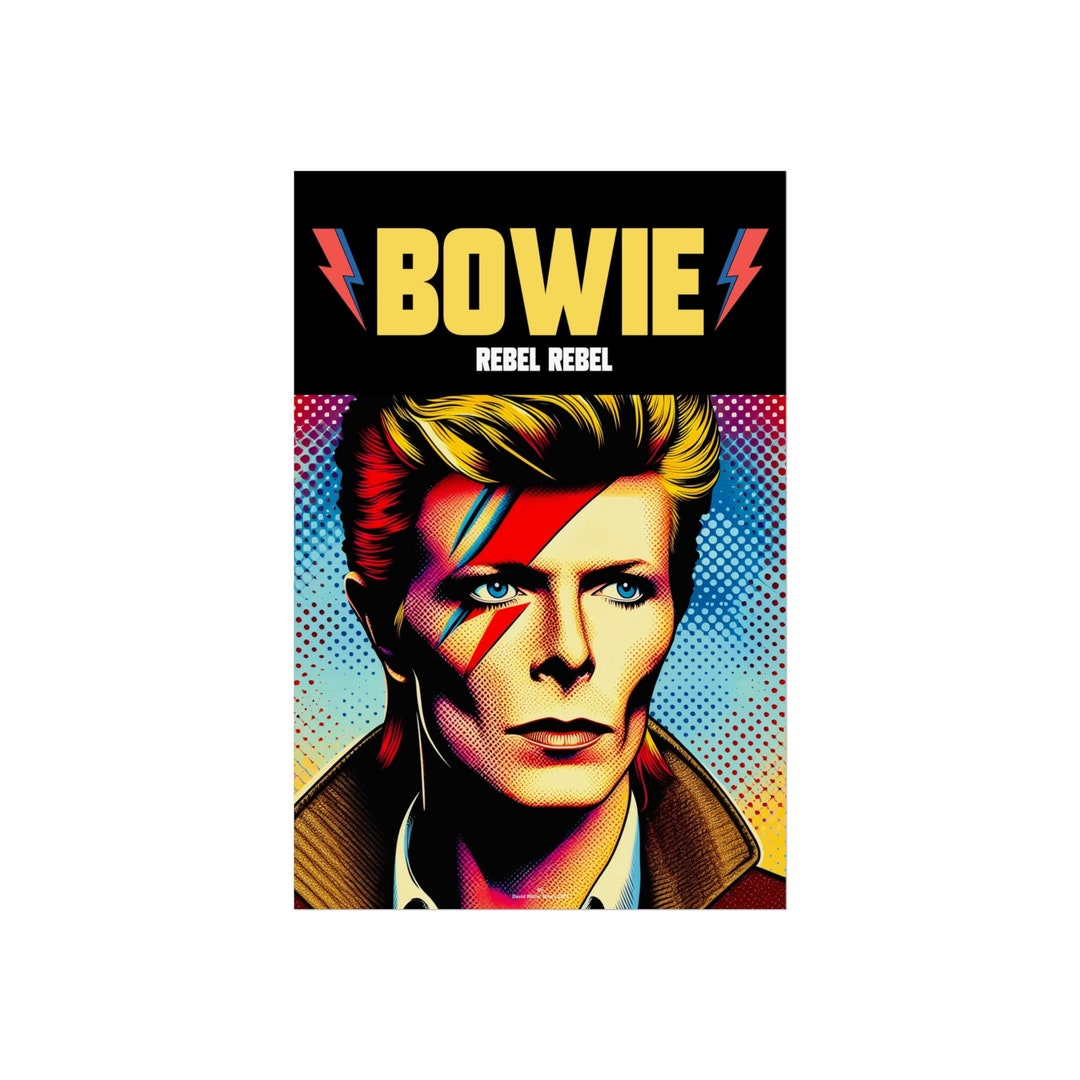 David Bowie Poster Bowie Posters Bowie Wall Art Bowie Print David Bowie ...