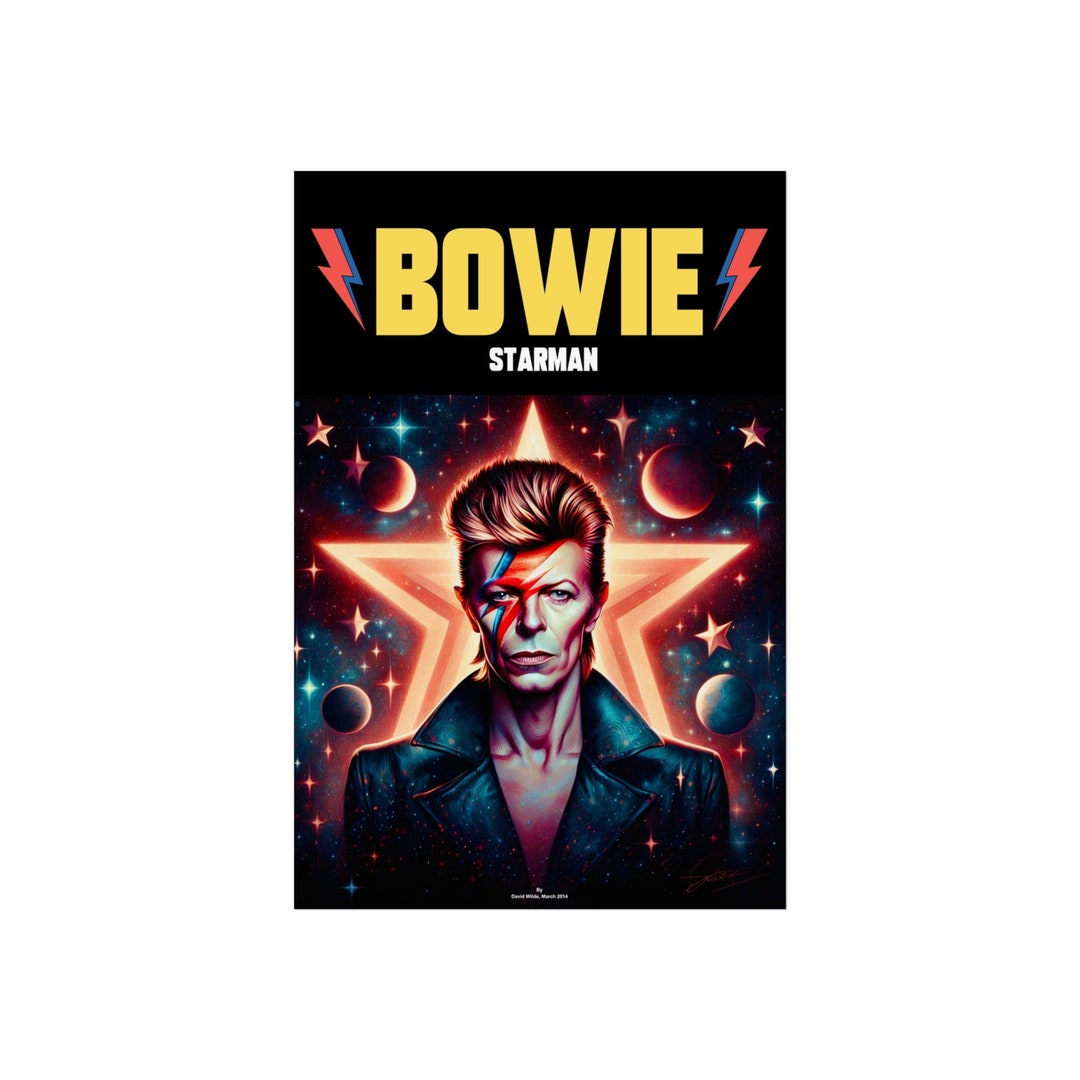David Bowie Poster Bowie Posters Bowie Wall Art Bowie Print David Bowie ...