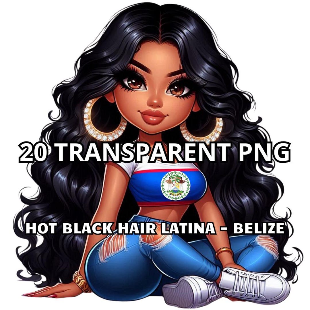 20 Hot Black Hair Latina - Belize, Gorgeous Belizean Girl, Belizean Png ...