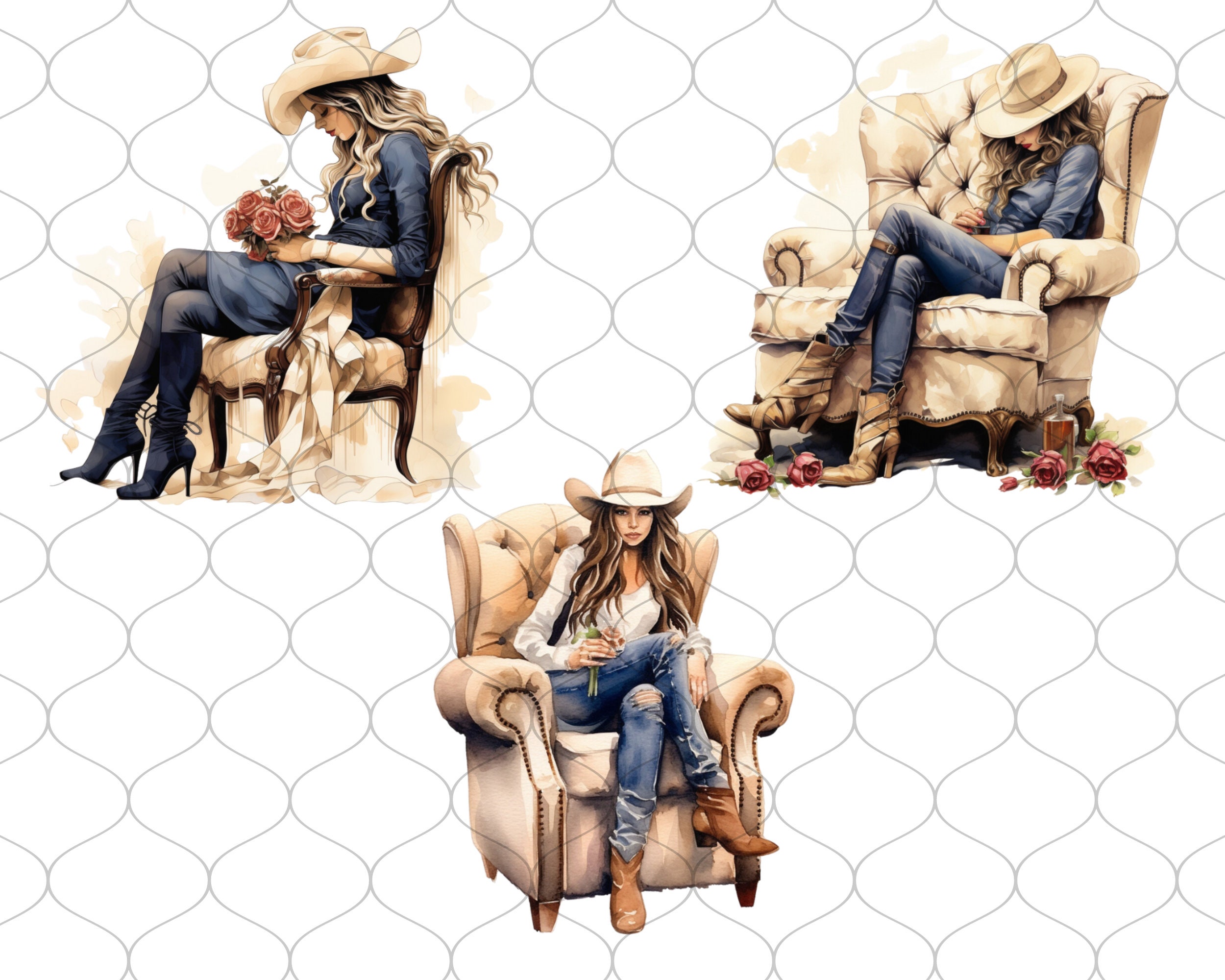 Cowgirl Clipart, 27 Png, Western Girl Png, Cowgirl Png, Country Girl ...