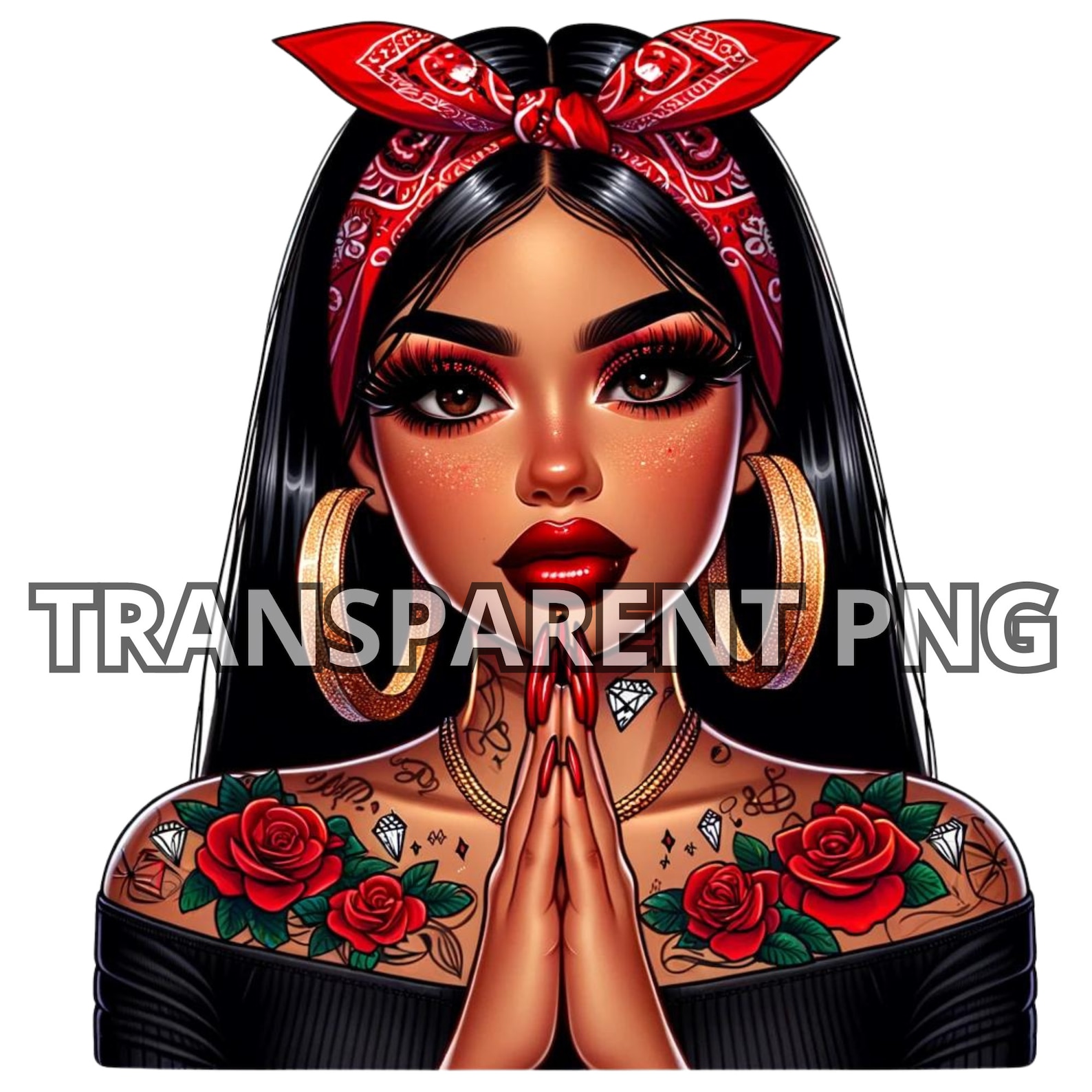 Chicana Clipart, TRANSPARENT PNG, Chicano Woman Png, Latina Woman Png ...