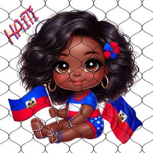 Chibi Cute Haitian Baby Girl Png,20 Png, Haitian Png, Haitian Baby Girl ...