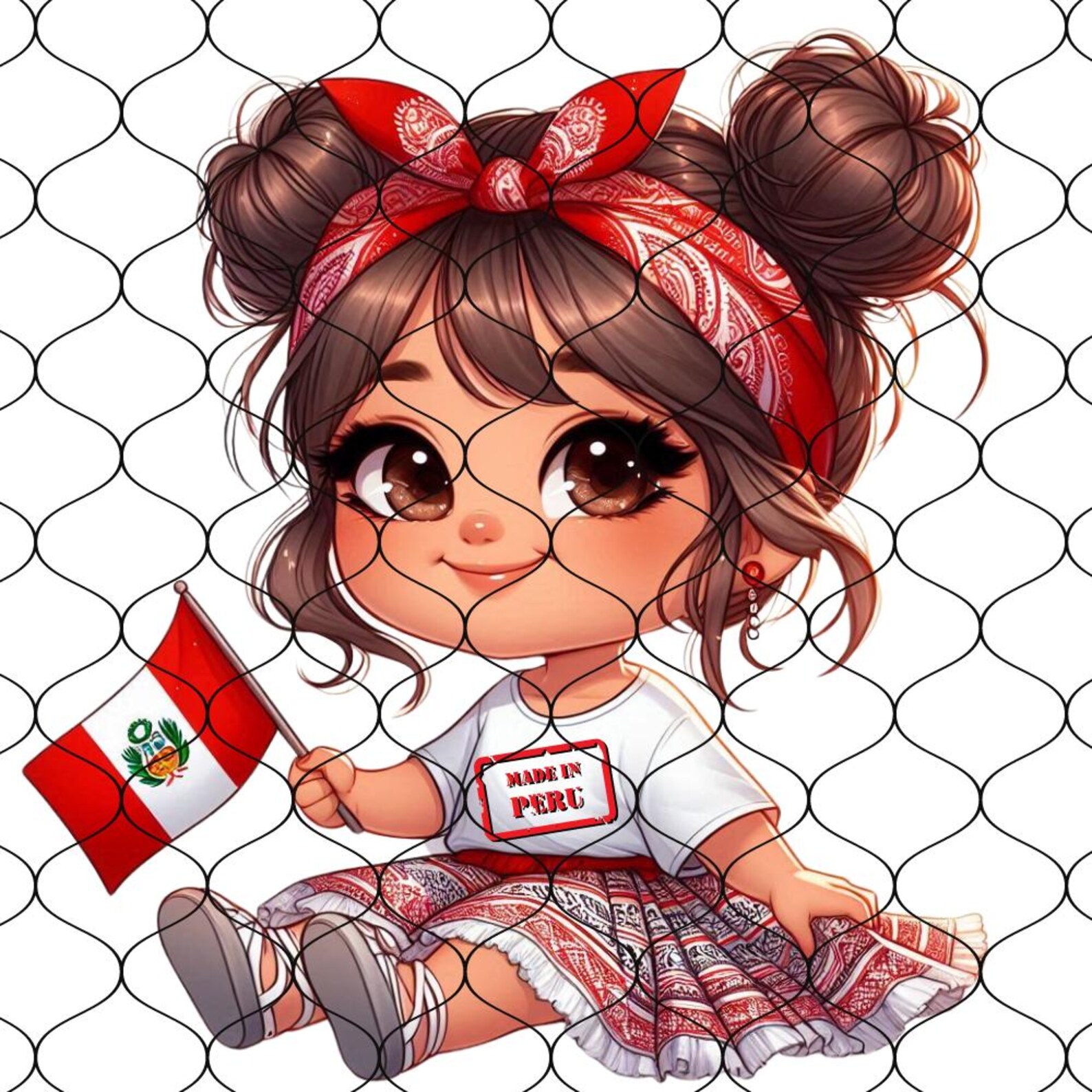 Cute Chibi Peruvian Baby Girl Png, 20 PNG, Proud Peruvian, Peruvian ...