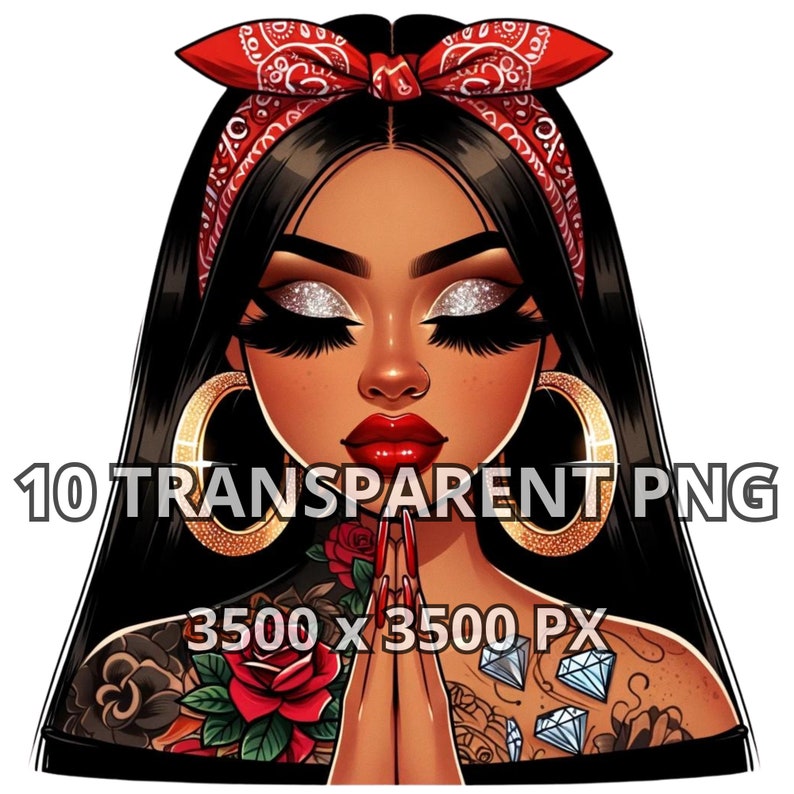 10 Chicana Clipart, 10 TRANSPARENT PNG, Chicano Woman Png, Latina Woman ...