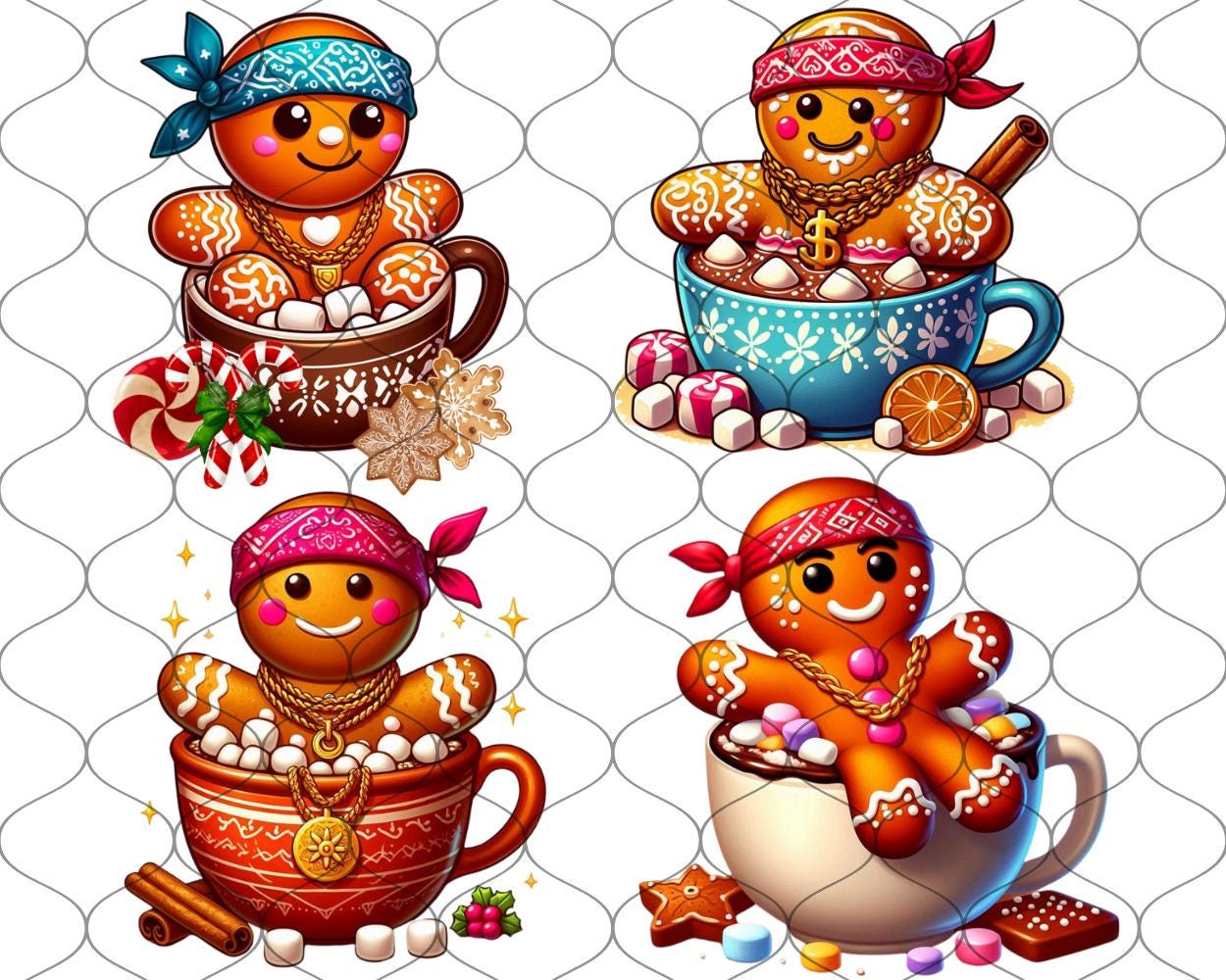 Chicano Gingerbread Man, 25 Png, Chicano Png, Latino Png, Gingerbread ...