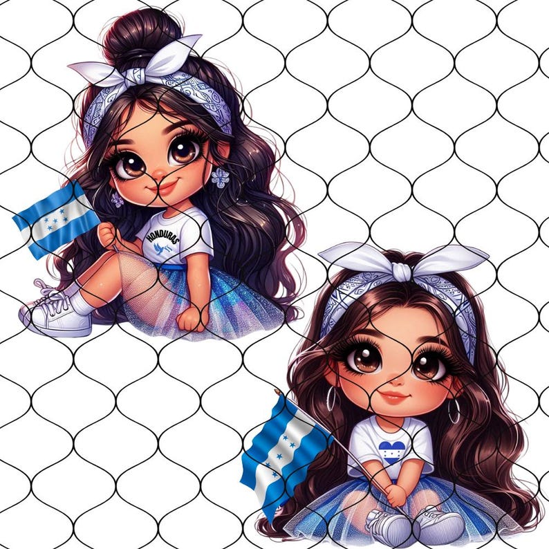 Chibi Super Cute Honduran Baby Girl Png, 20 Png, Honduras Girl Png ...