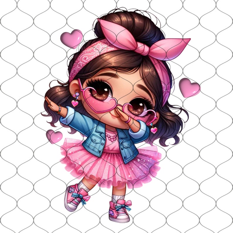 Dabbing Chibi Cute Latina Baby Girl Png, 10 TRANSPARENT PNG, Latina ...