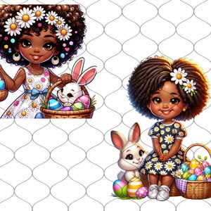 Easter Cute Black Girl Png, 26 PNG, Easter Clipart, Black Girl Clipart ...