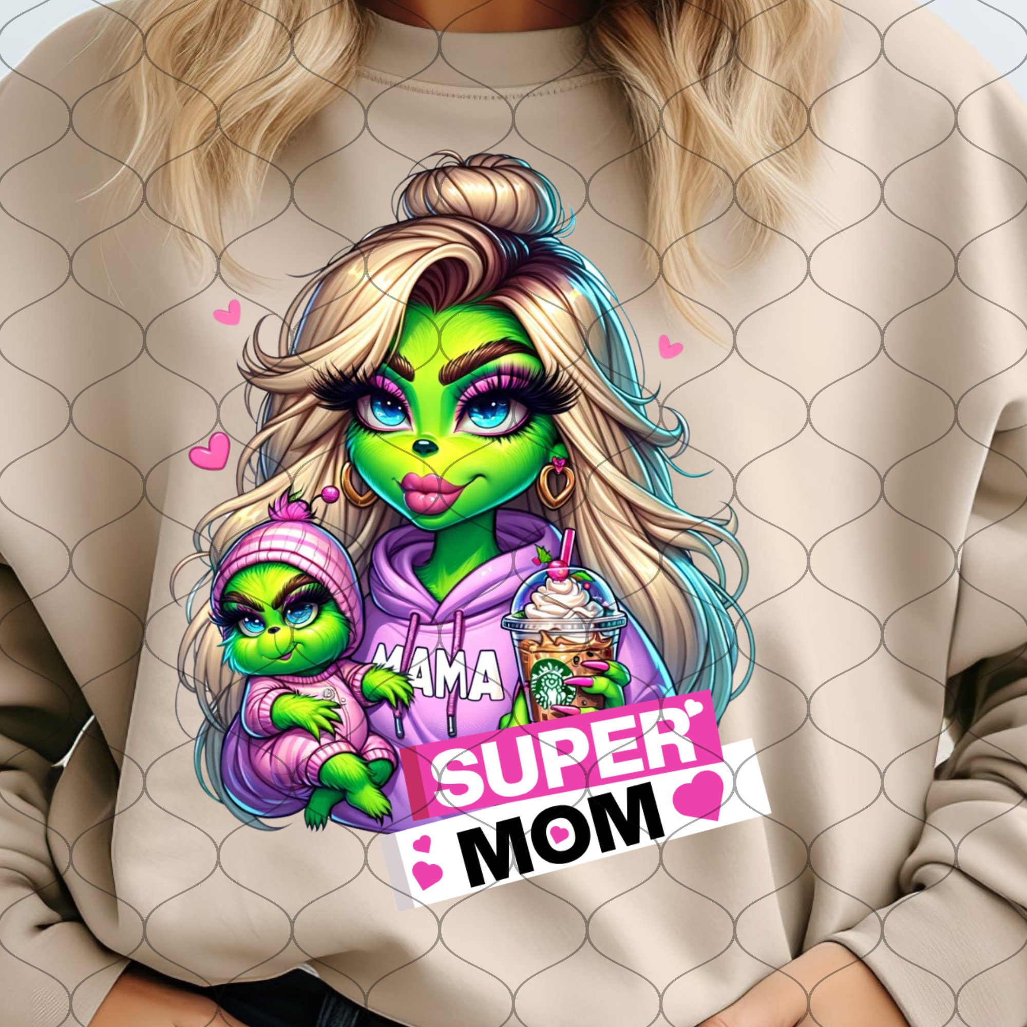 Grinch Mama Png, TRANSPARENT PNG, Mama Grinch Png, Lady Grinch Png ...