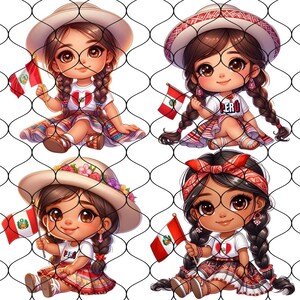 Cute Chibi Peruvian Baby Girl Png, 20 PNG, Proud Peruvian, Peruvian ...
