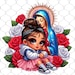 Chibi Cute Latina Baby Girl Virgin Mary Png, 12 Png, Latina Princess ...