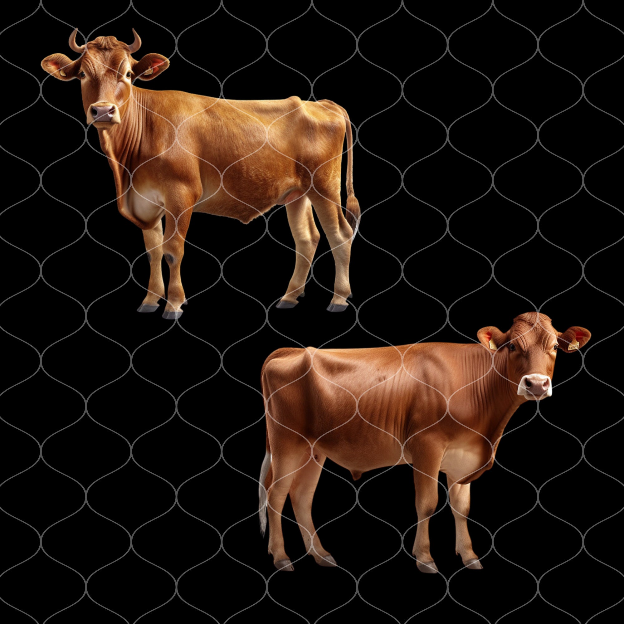 Jersey Cow Clipart, 18 PNG, Farm Animal Png, Western Png, Cow Clipart ...