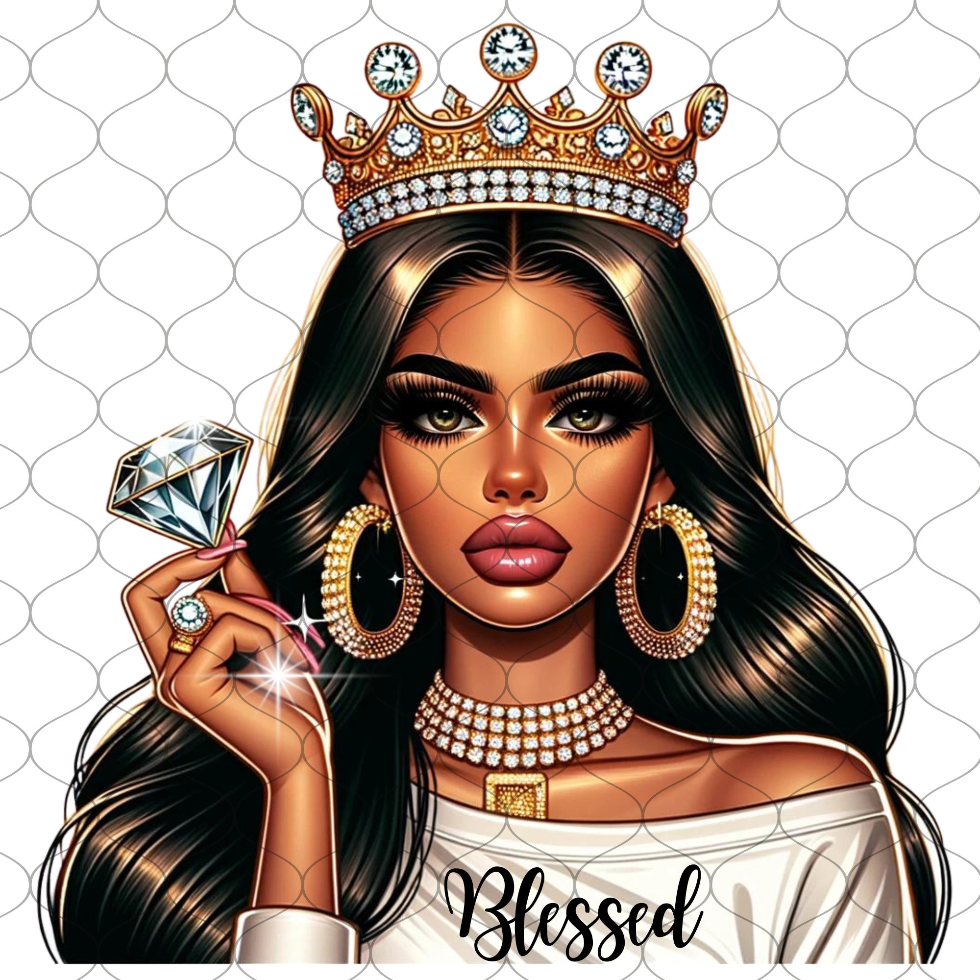 Blessed Queen Png, 15 TRANSPARENT PNG, Chicano Woman Png, Latina Woman ...