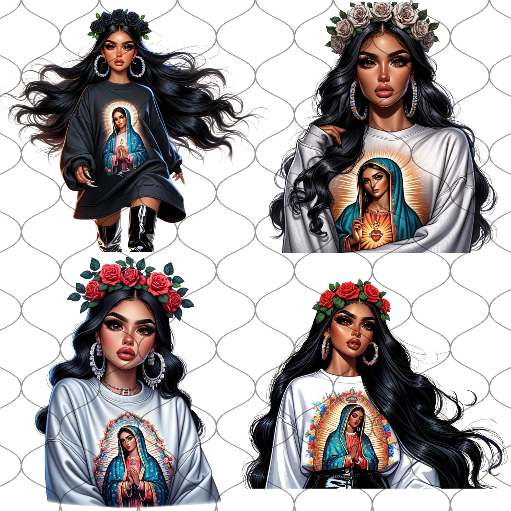 25 Latina Png, Hoodie Virgin Mary, Beautiful Chicana Woman, Latina ...