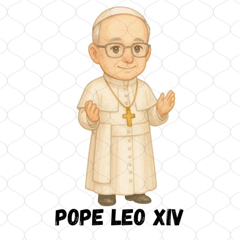 Pope Leo XIV Png,3 TRANSPARENT PNG, New Pope, Pope Clipart, Chibi Cute ...