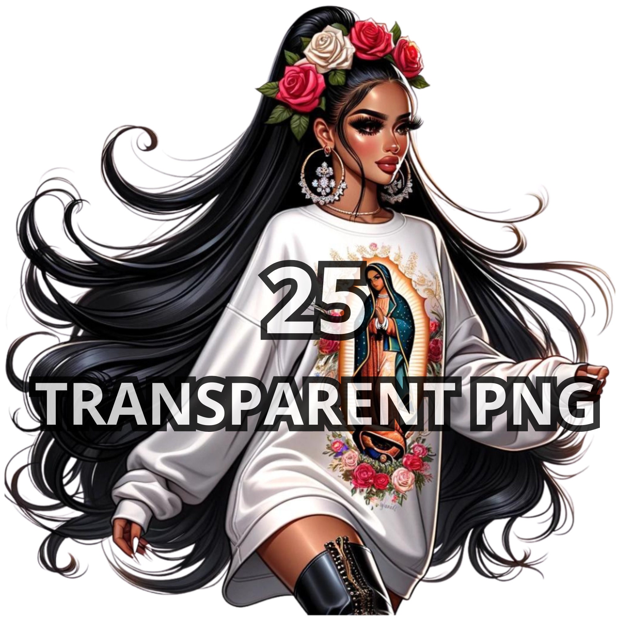25 Latina Png, Hoodie Virgin Mary, Beautiful Chicana Woman, Latina ...
