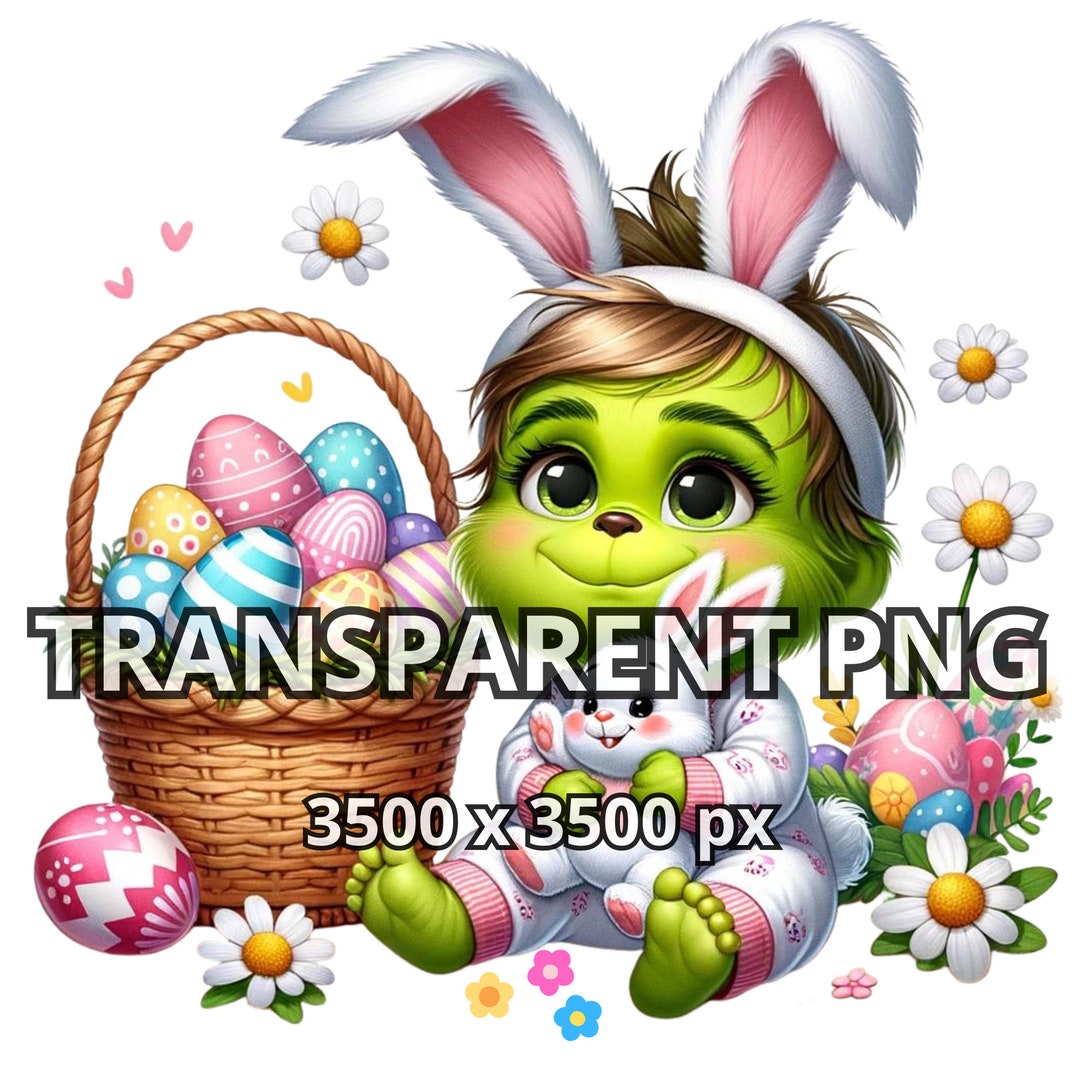 Baby Grinch Png, TRANSPARENT PNG, Easter Grinch Png, Easter Grinch ...