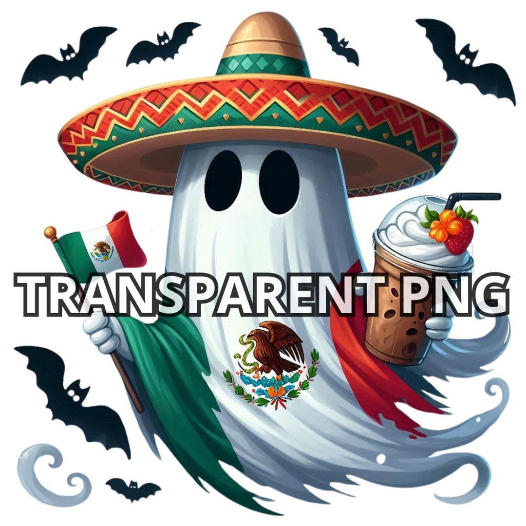 Cute Halloween Mexican Ghost Clipart, TRANSPARENT PNG, Mexico Png ...