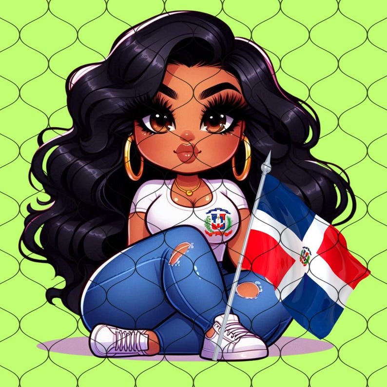 Curvy Dominican Republic Queen Png, TRANSPARENT PNG, Plus Size ...