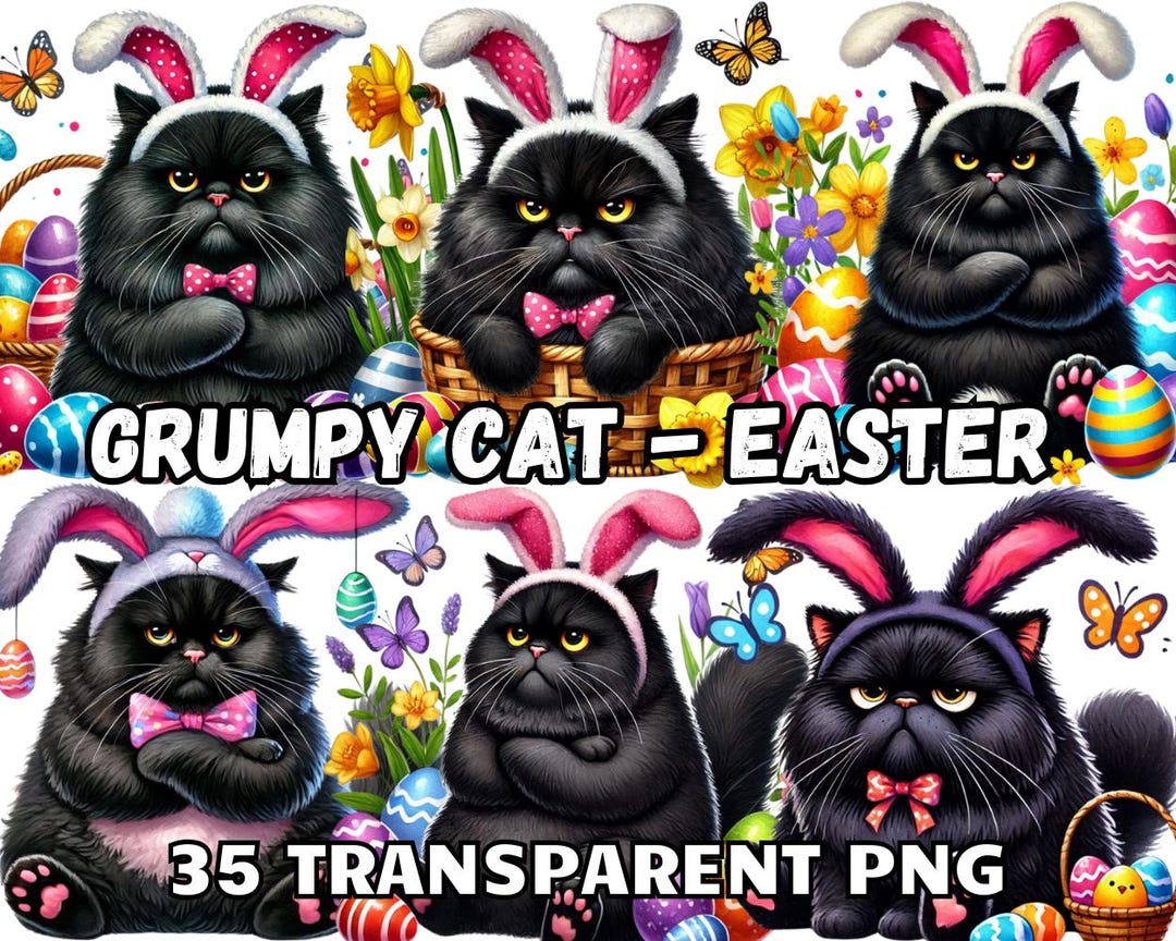 Grumpy Cat Easter, 35 TRANSPARENT PNG, Funny Cat Png, Grumpy Cat ...