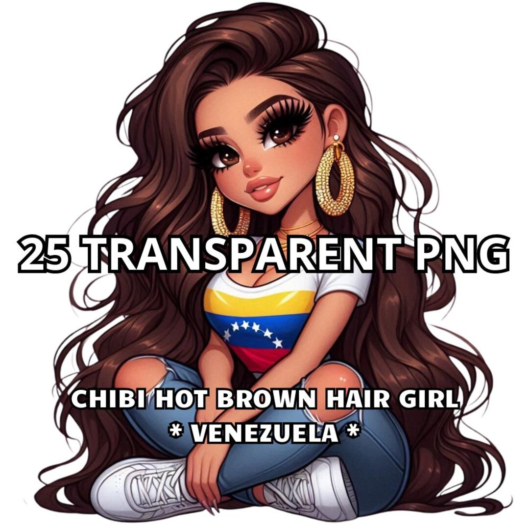 25 Chibi Hot Brown Hair Girl - Venezuela, Gorgeous Venezolana ...