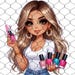 25 Chibi Blonde Nail Stylist, Nail Technician, Nail Tech, Nail Artist ...