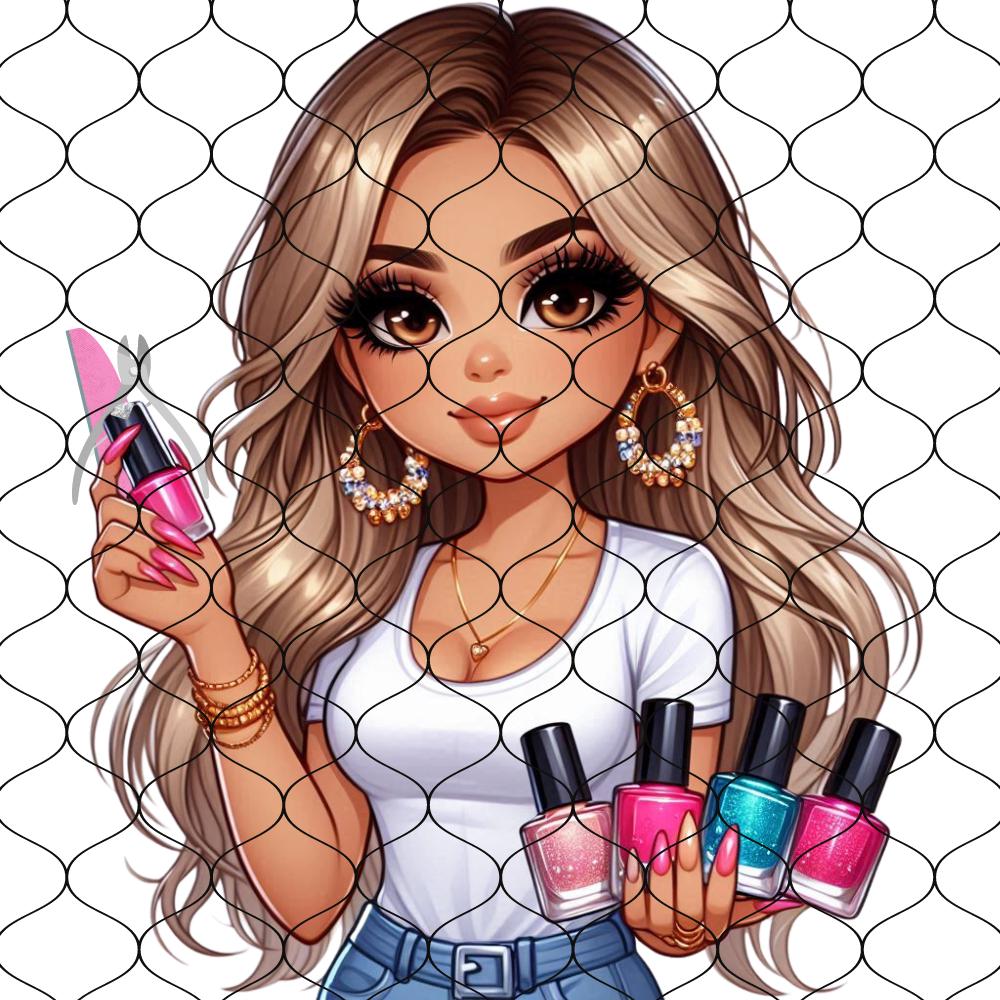 25 Chibi Blonde Nail Stylist, Nail Technician, Nail Tech, Nail Artist ...