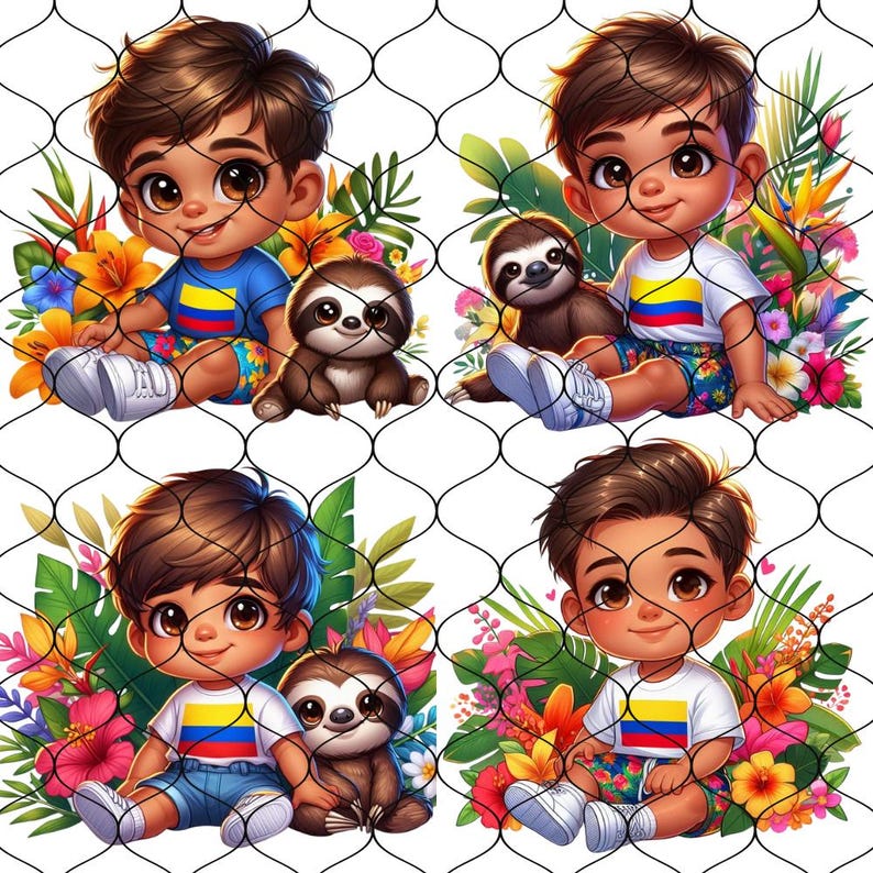 35 Chibi Cute Colombian Baby Boy Png, Colombian Boy Png, Proud ...