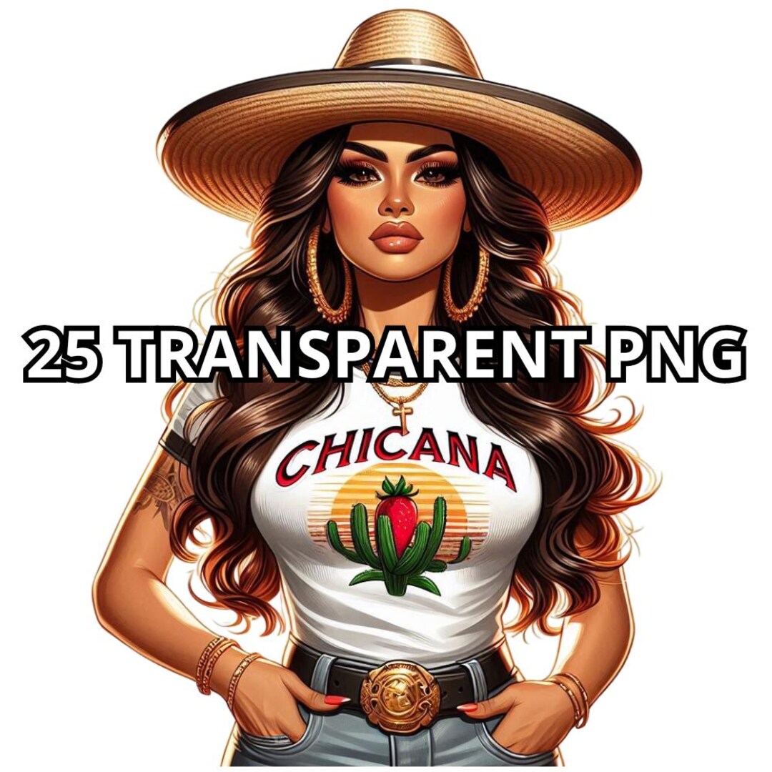 Chicana Clipart, 25 Png, Mexicana Png, Chicana Png, Mexicana Clipart ...