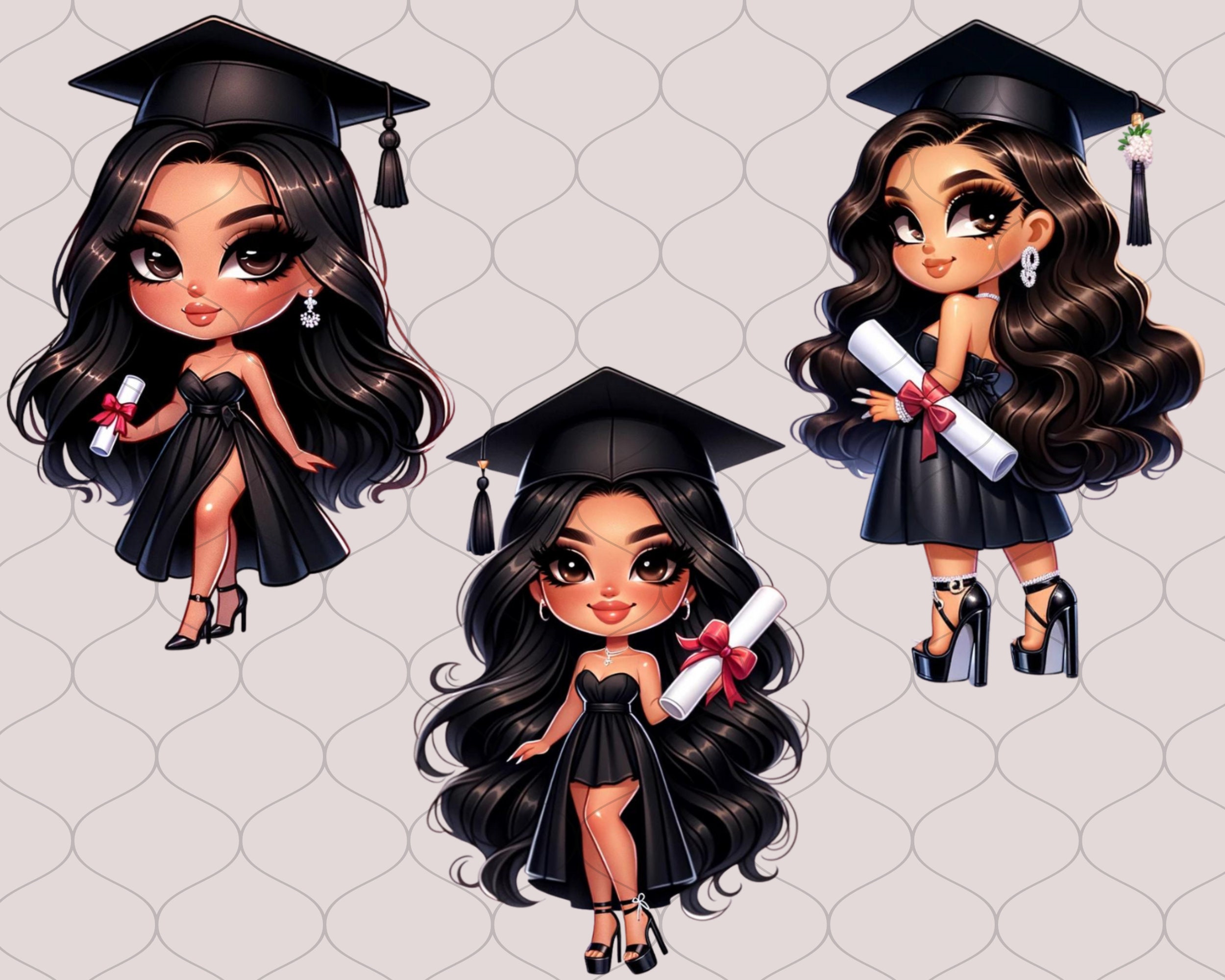 Chibi Latina Graduation, 26 PNG, Graduation Png, Diploma Clipart ...
