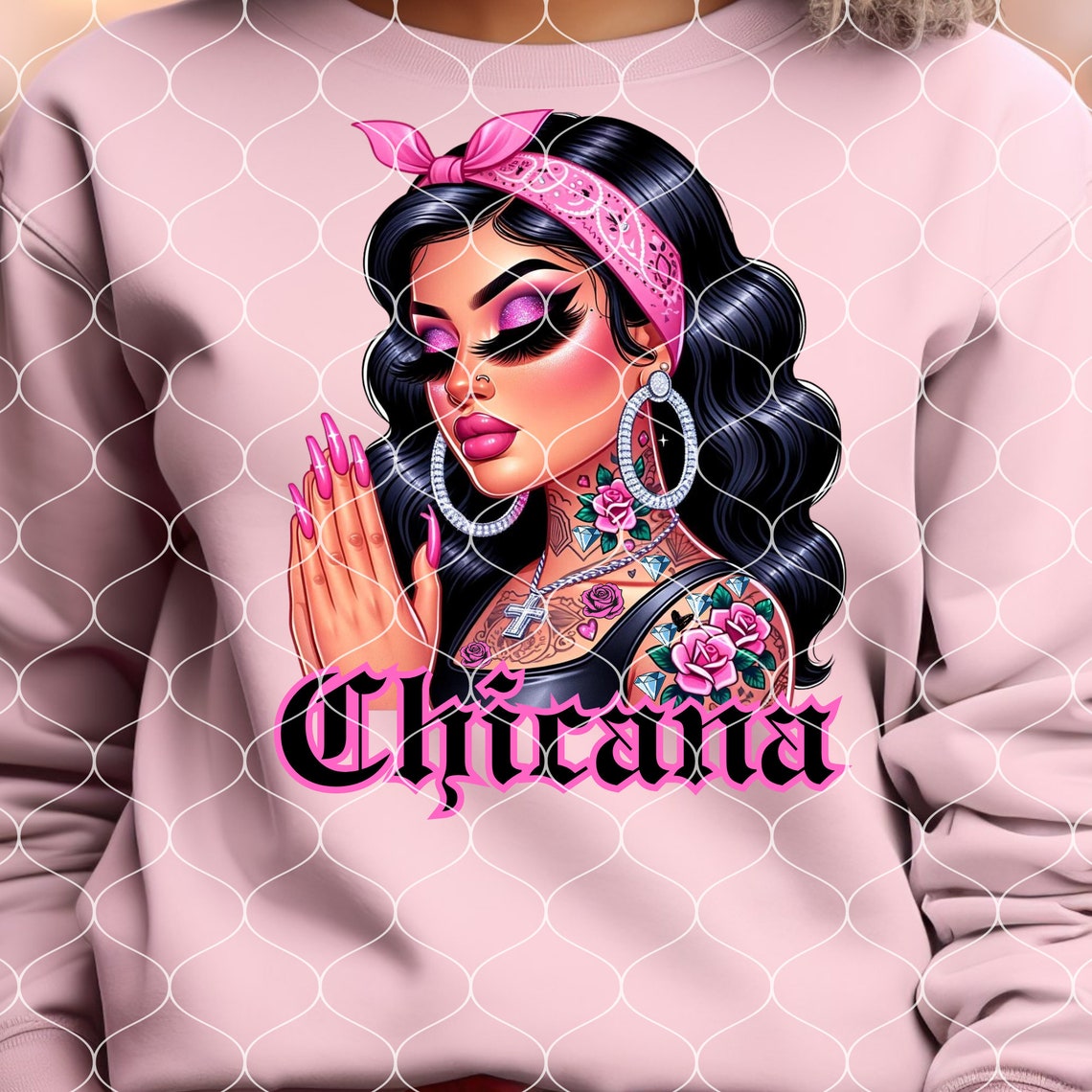 Chicana Clipart, TRANSPARENT PNG, Chicano Woman Png, Latina Woman Png ...