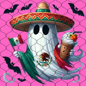 Cute Halloween Mexican Ghost Clipart, TRANSPARENT PNG, Mexico Png ...