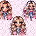 Chibi Pink Travel Latina,20 PNG, Chibi Style, Travel Girl Clipart ...
