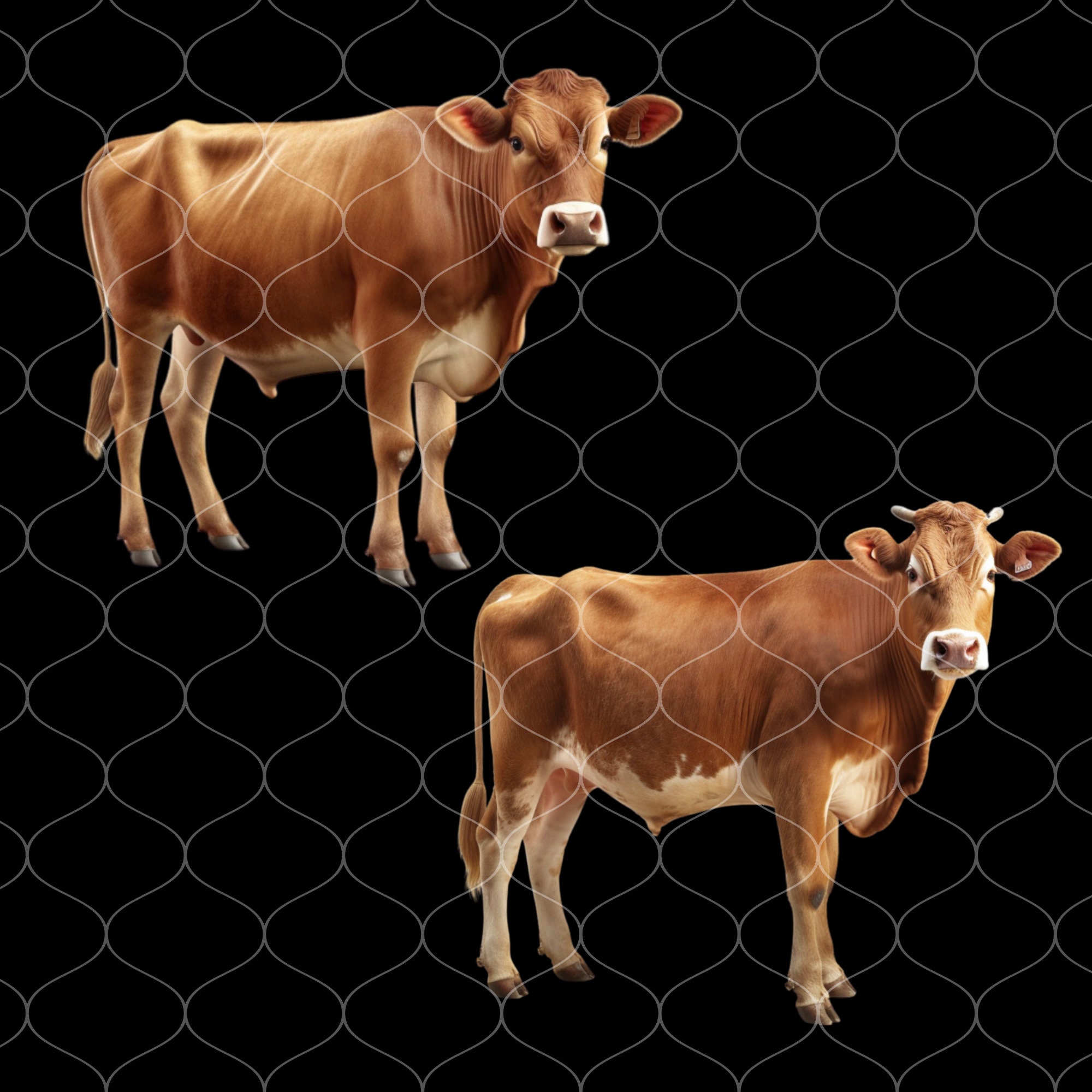 Jersey Cow Clipart, 18 PNG, Farm Animal Png, Western Png, Cow Clipart ...