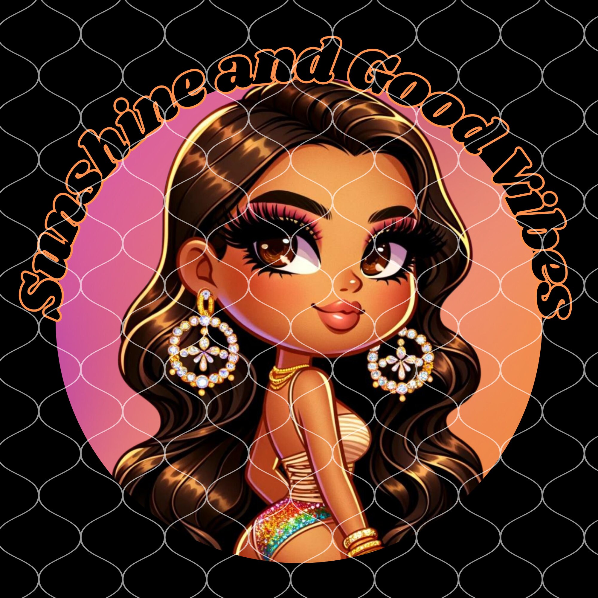 Sunshine and Good Vibes, TRANSPARENT PNG, Chibi Dolls Png, Chibi Girl ...