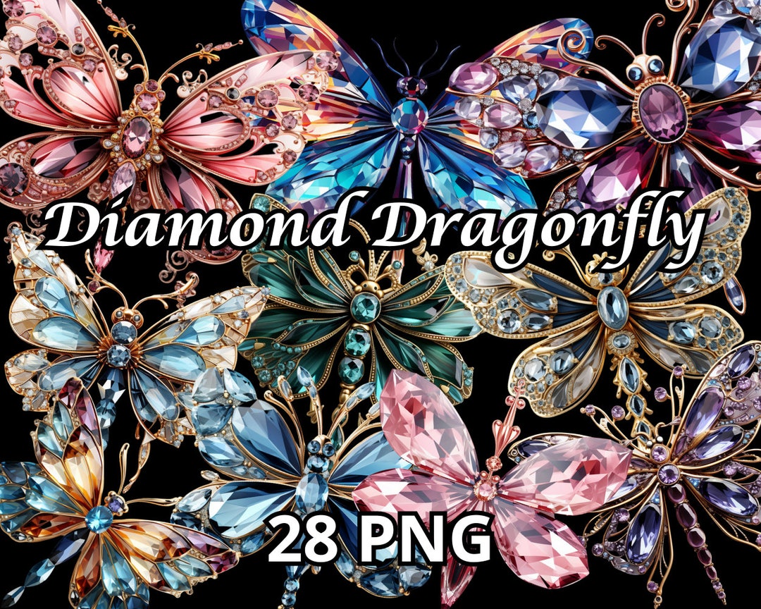 Diamond Dragonfly, 28 PNG, Dragonfly Png, Diamond Png, Diamonds Png ...