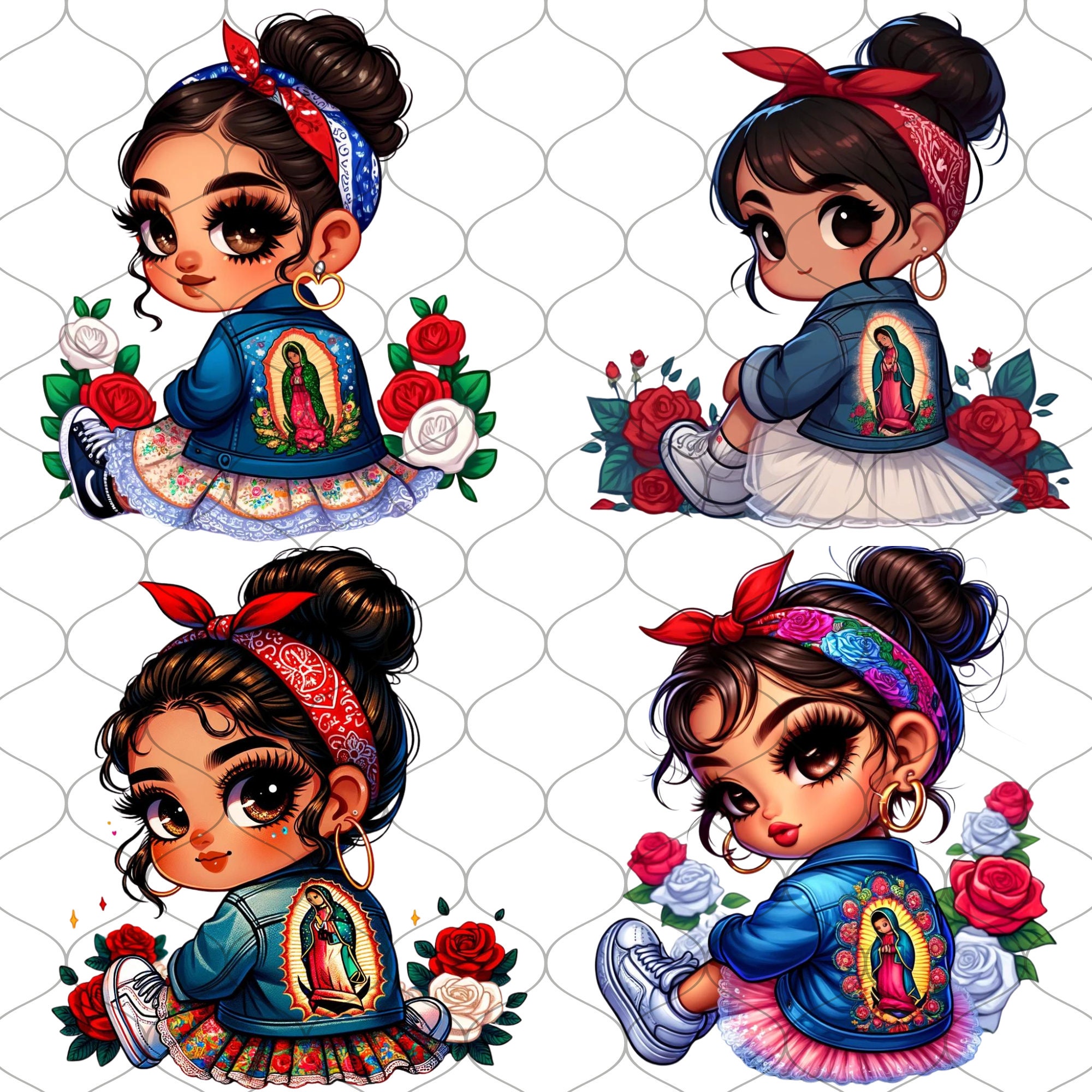 Chibi Cute Latina Baby Girl Png, 12 Png,latina Princess Clipart ...