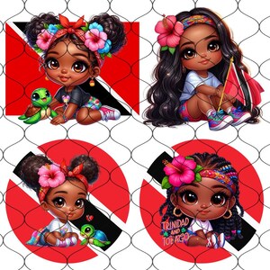 25 Chibi Cute Trinidad and Tobago Baby Girl Png, Trinidadian Girl Png ...