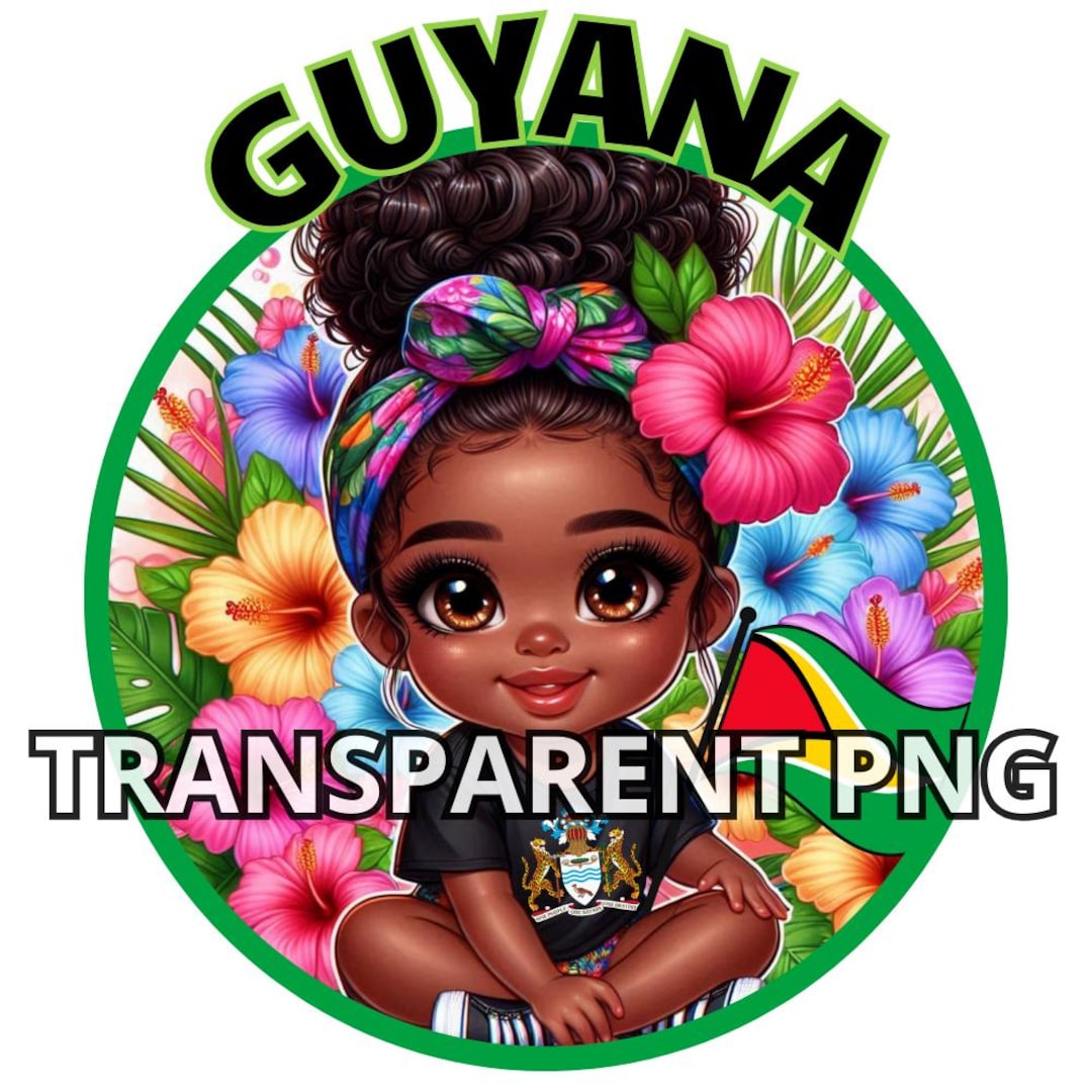 Chibi Cute Guyana Baby Girl Png, TRANSPARENT PNG, Guyanese Girl Png ...