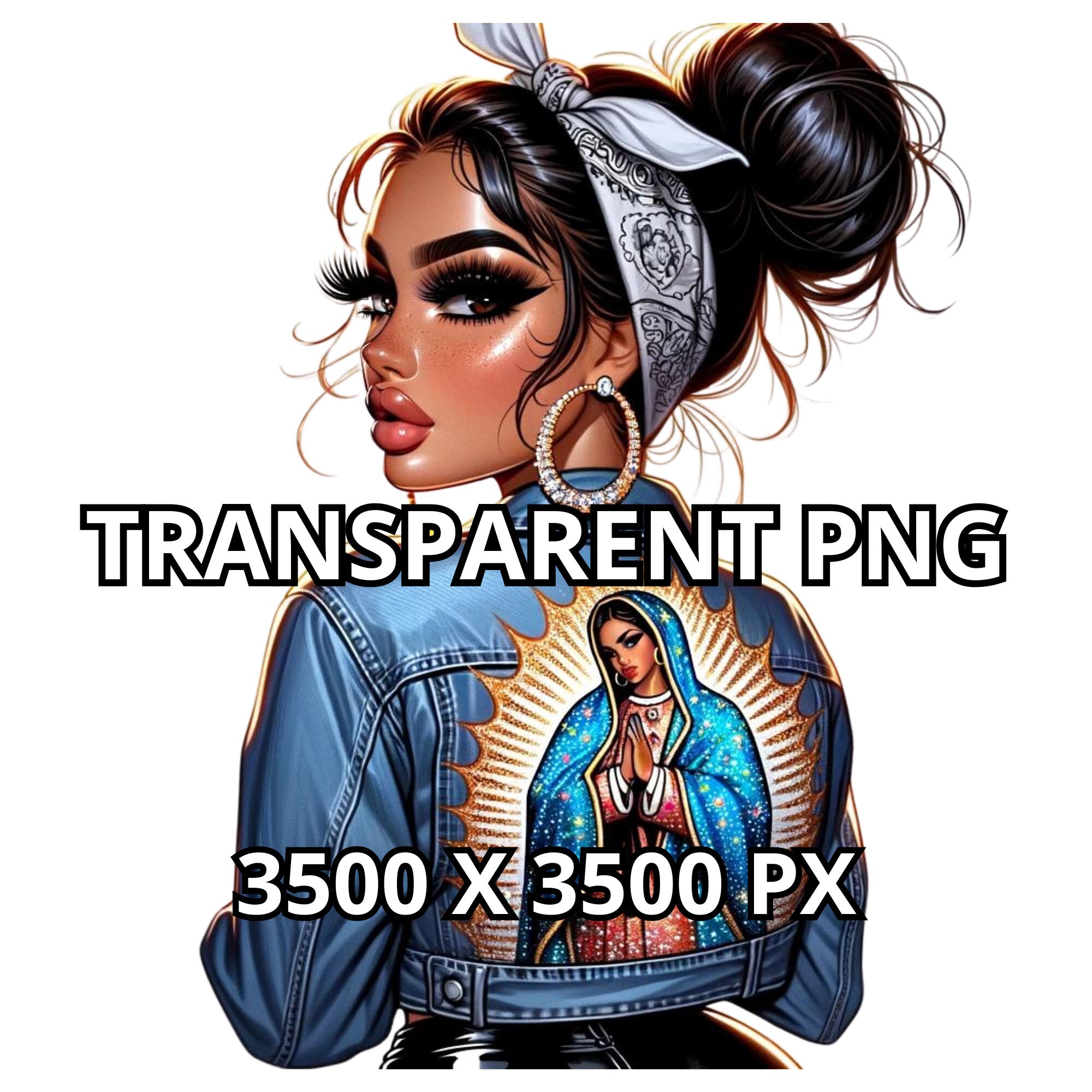 Chicana Clipart, TRANSPARENT PNG, Chicano Woman Png, Latina Woman Png ...