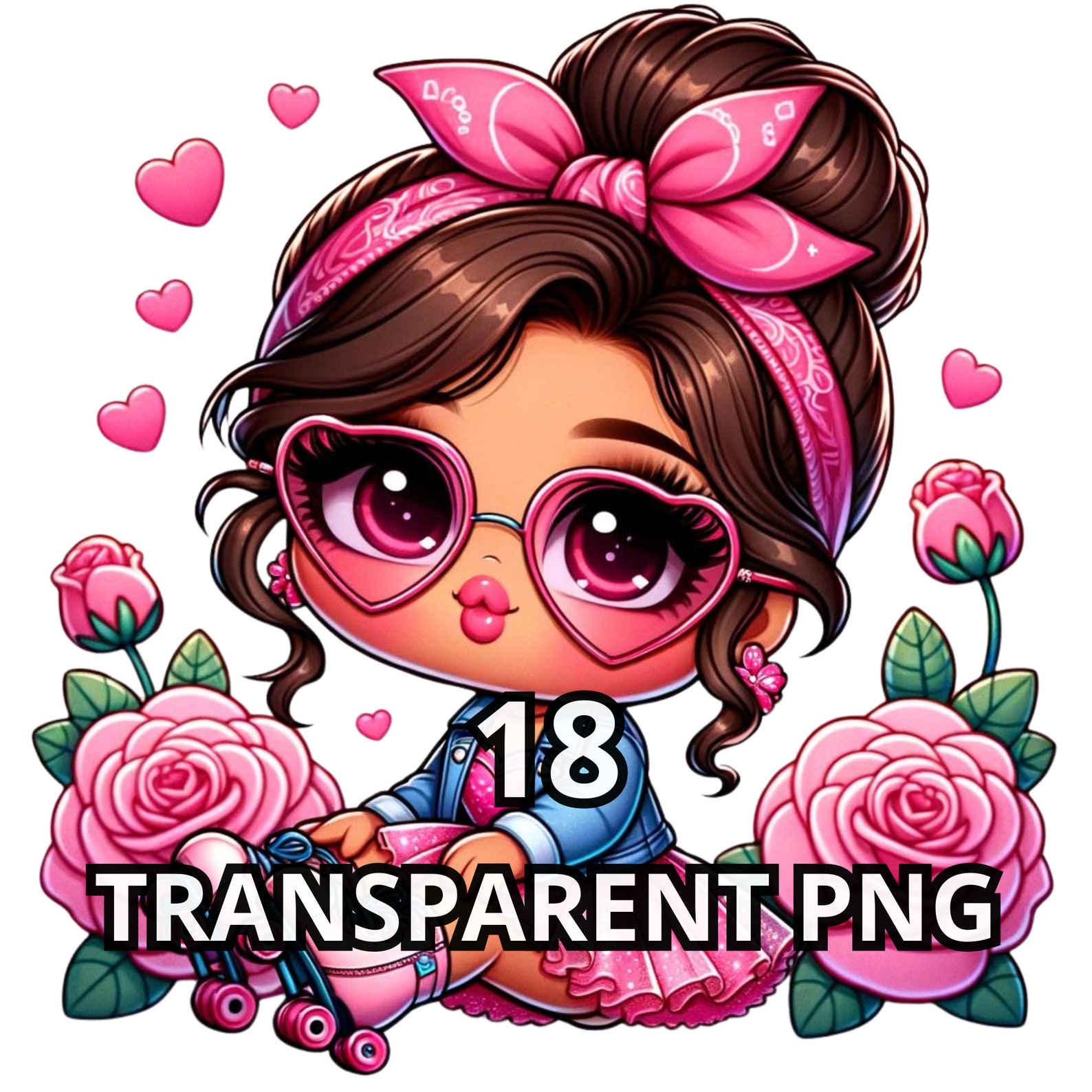 Chibi Cute Latina Baby Girl Png, 18 TRANSPARENT PNG, Pink Cute Girl on ...